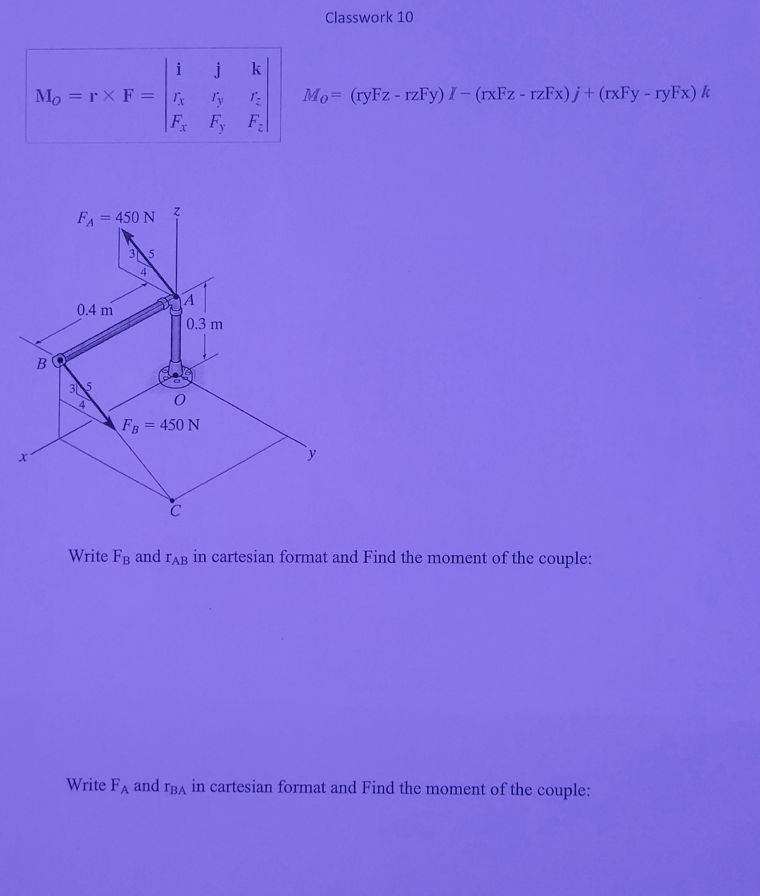 Solved Classwork | Chegg.com
