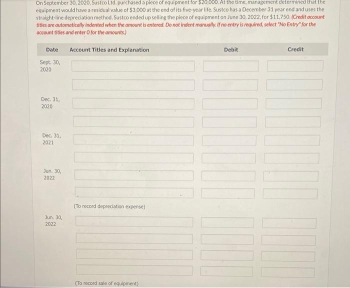 Solved Prepare all necessary journal entries for 2020 2021 | Chegg.com
