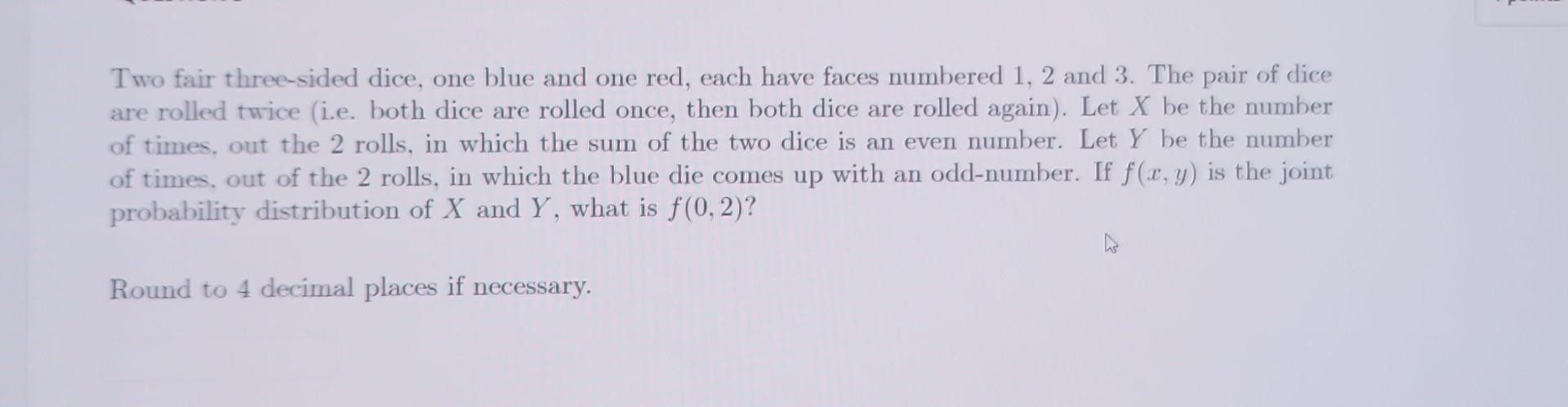 Solved The discrete random variables U and W have the joint | Chegg.com