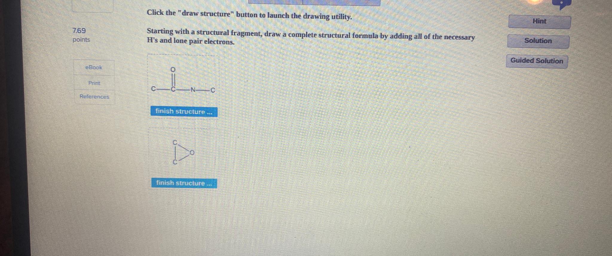 Solved Starting with a structural fragment, draw a complete | Chegg.com