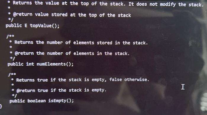 Solved I just need the test cases for stack.java and | Chegg.com