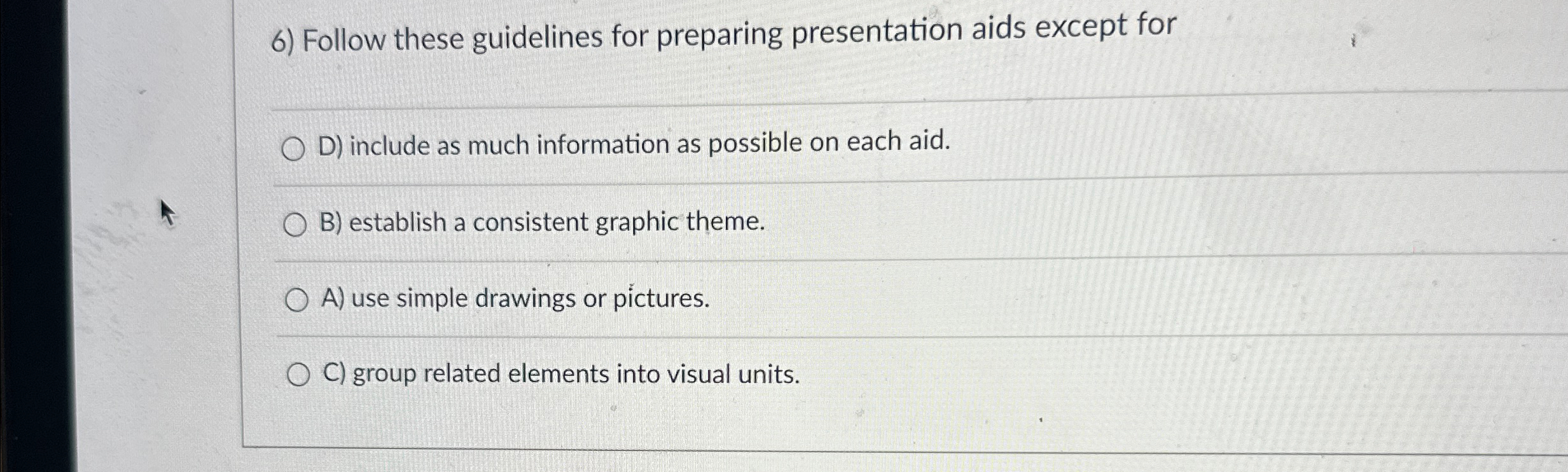 Solved Follow these guidelines for preparing presentation | Chegg.com