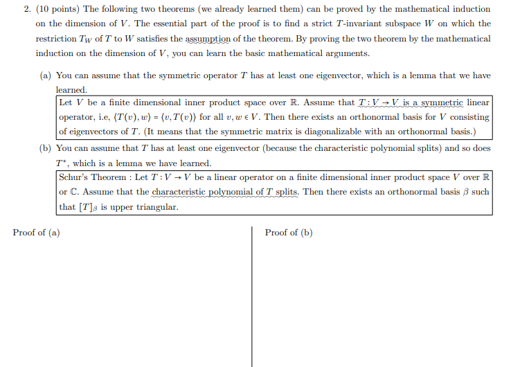 Solved 2. ( 10 ﻿points) ﻿The following two theorems (we | Chegg.com