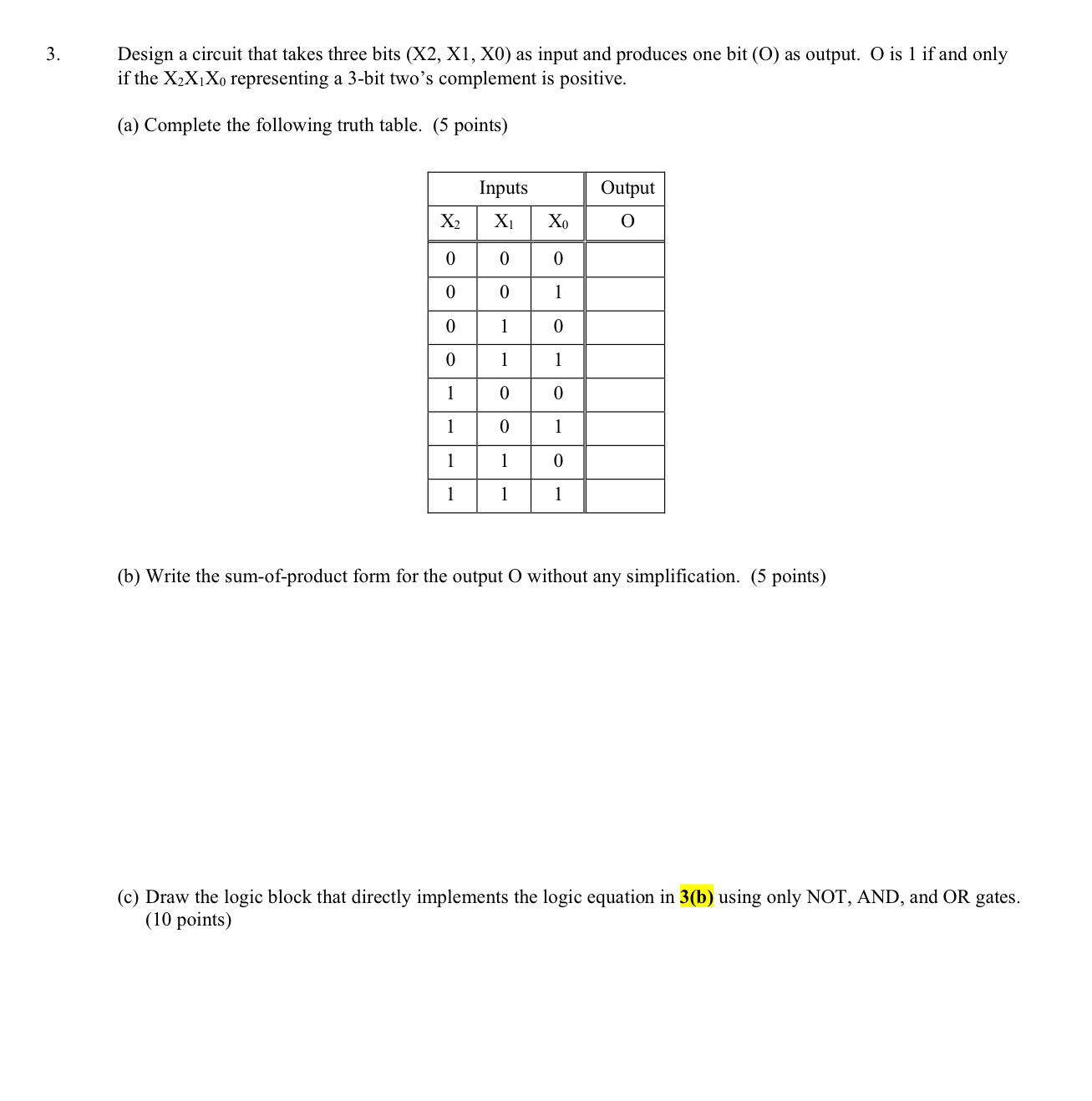 Solved Design a circuit that takes three bits (x2,x1,x0) ﻿as | Chegg.com