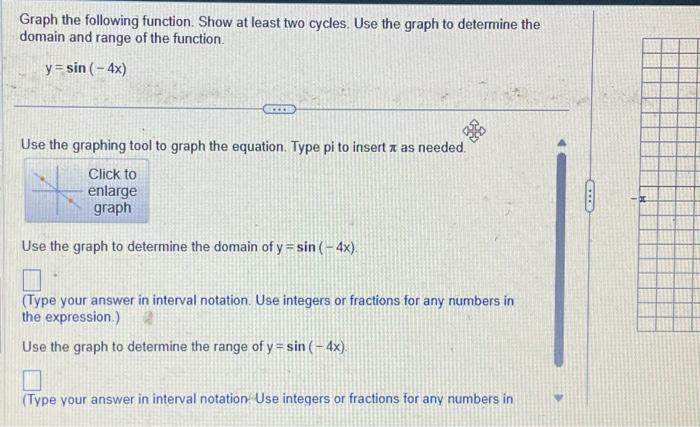 Solved Graph the following function. Show at least two | Chegg.com