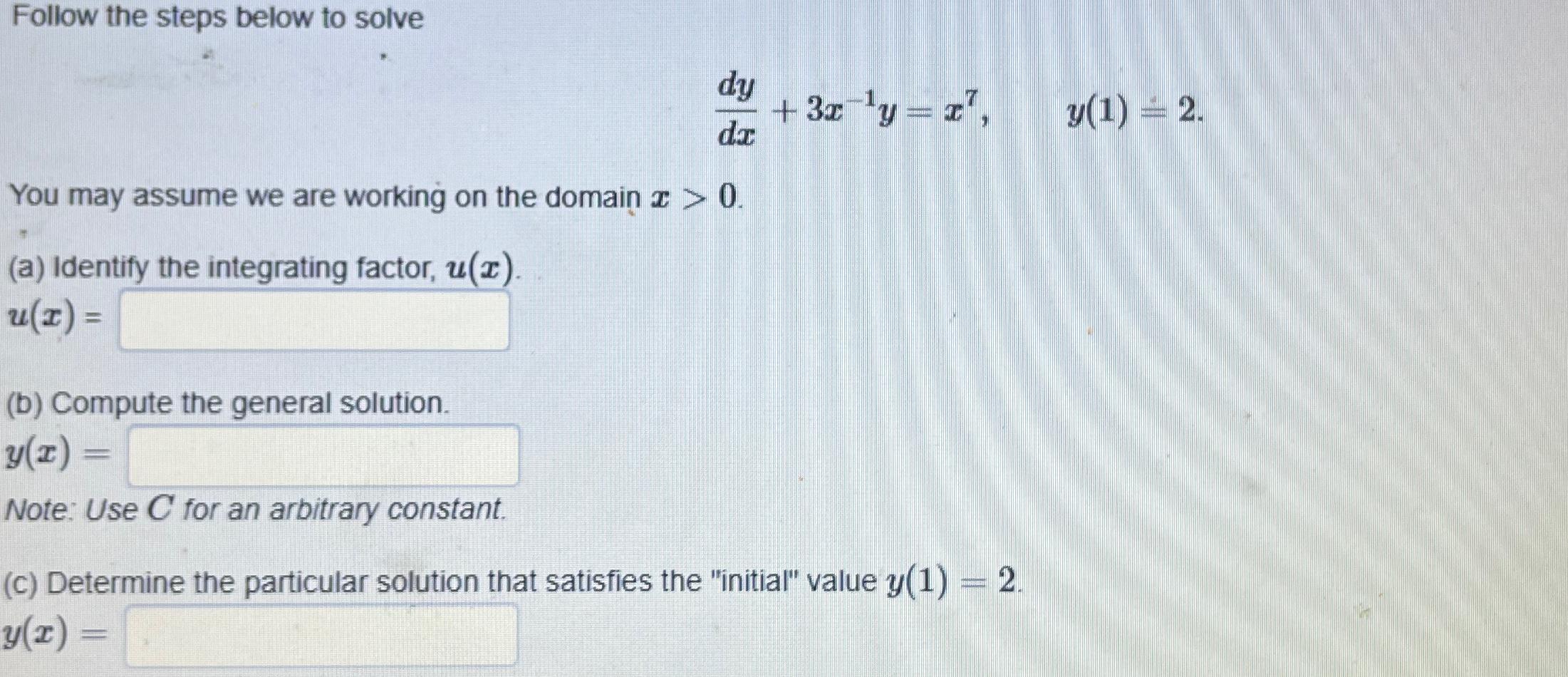 Solved Follow the steps below to | Chegg.com