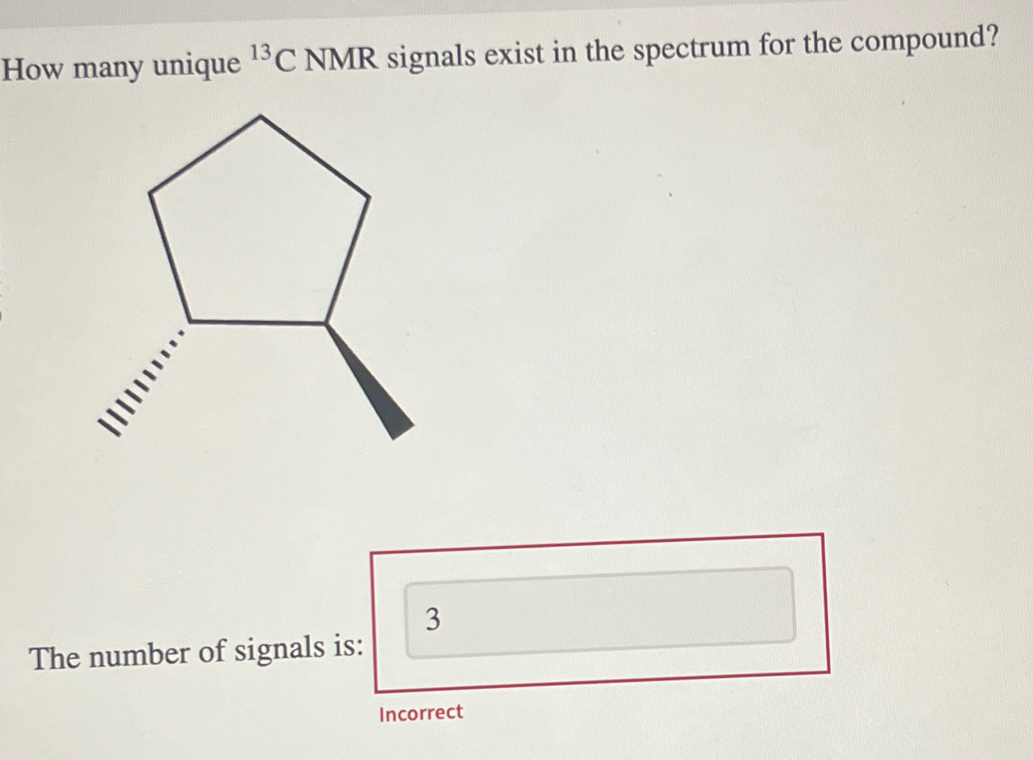 How many unique ?13C ﻿NMR signals exist in the | Chegg.com