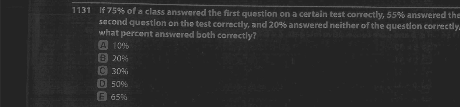 Solved If 75% ﻿of a class answered the first question on a | Chegg.com