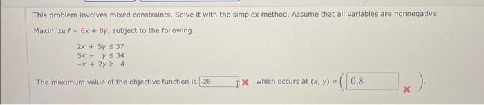 Solved This problem involves mixed constraints. Solve it | Chegg.com