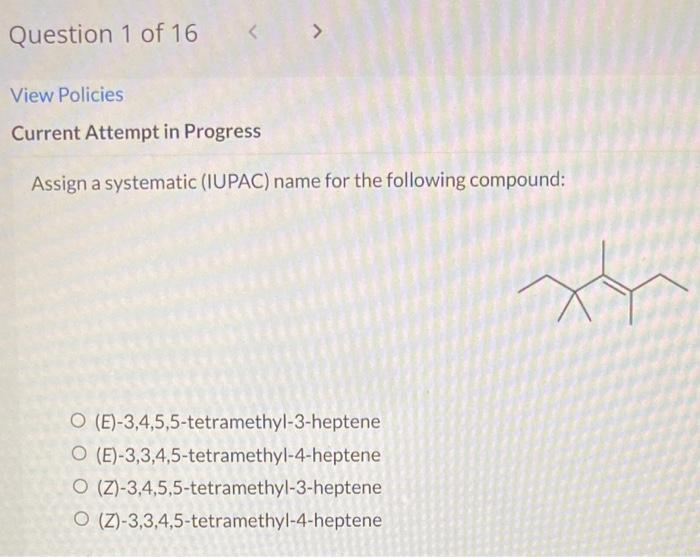 Solved Current Attempt in Progress Assign a systematic | Chegg.com