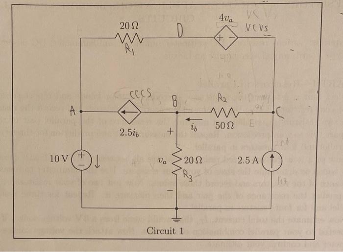 Solved solve for voltage,current, and power for every | Chegg.com
