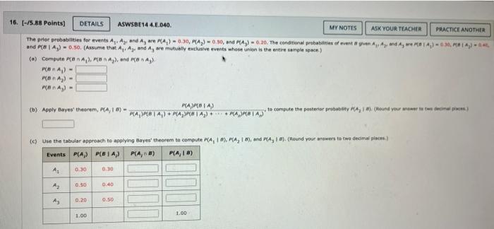 Solved f(x+Δ1)=and P(8∣A3)=0.50, (Assume that A1,A2 and A3 | Chegg.com