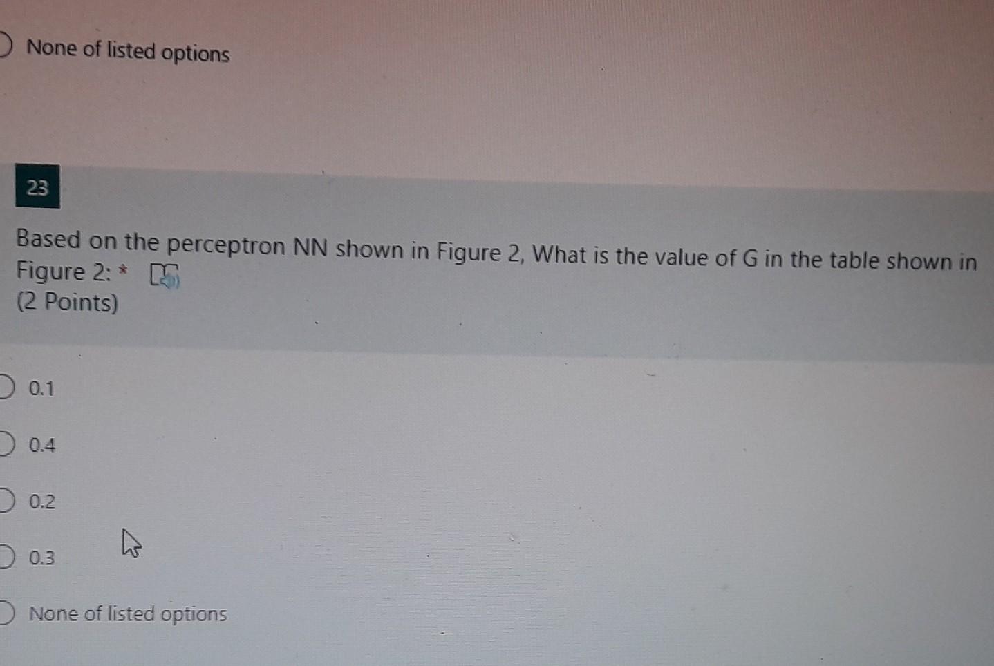 Solved Assume you are training a perceptron NN with two | Chegg.com