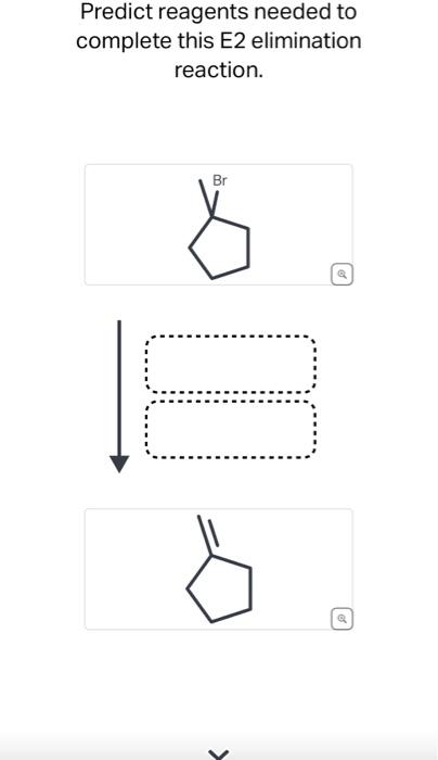 Solved Predict reagents needed to complete this E2 | Chegg.com