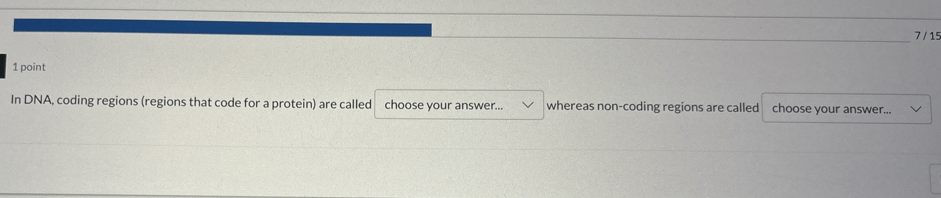 Solved In DNA, coding regions (regions that code for a | Chegg.com