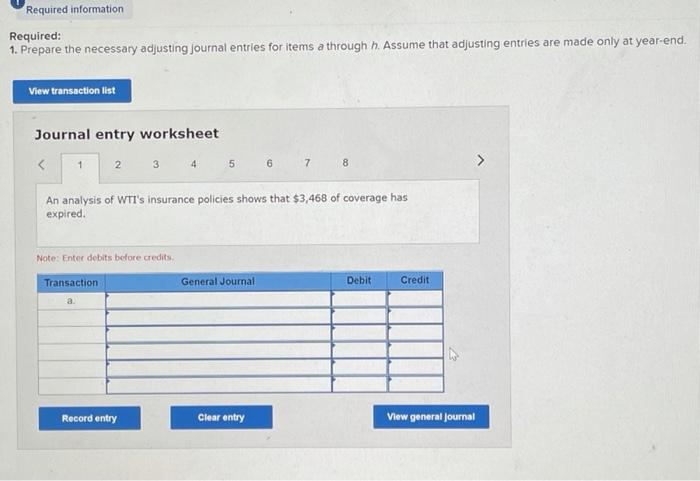 Solved Problem 3-3A Preparing adjusting entries, adjusted | Chegg.com