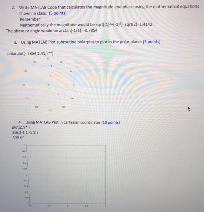 Solved Relationship of Polar to the Rectangular Form: