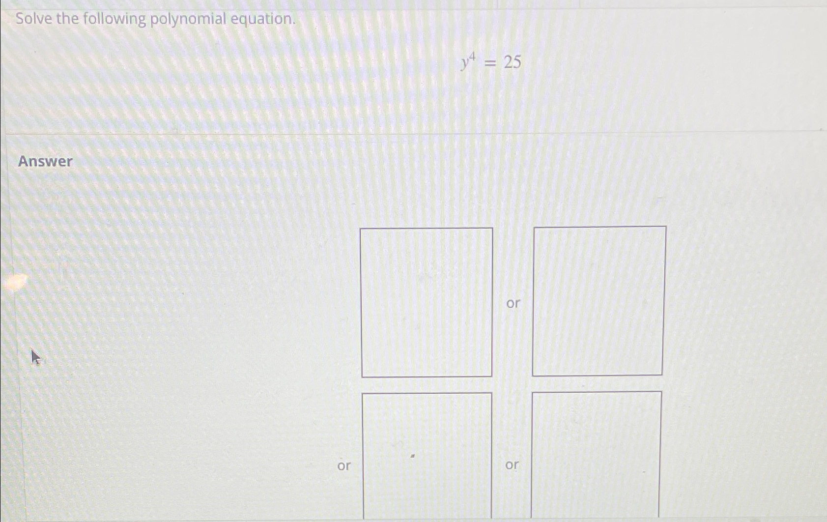 Solved Solve the following polynomial | Chegg.com