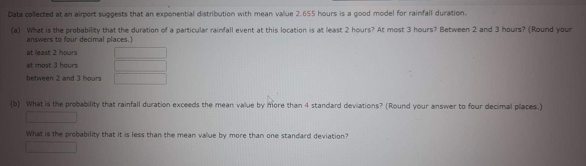 Solved Data collected at an airport suggests that an | Chegg.com