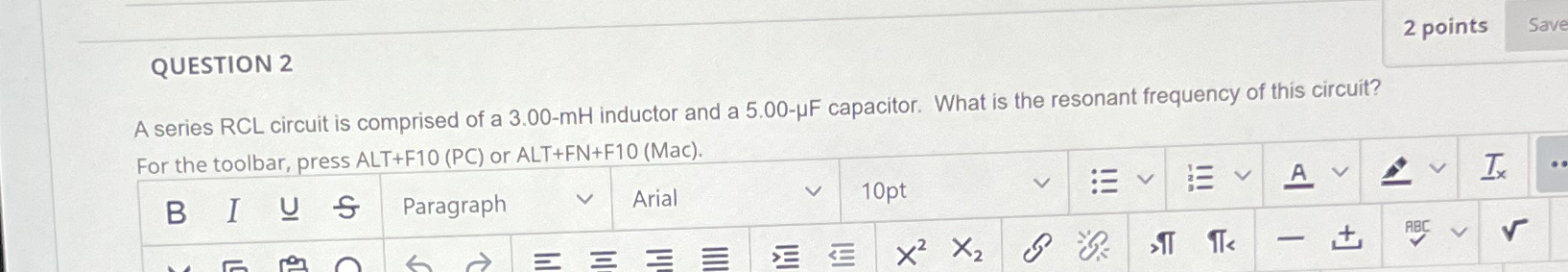 Solved QUESTION 2A series RCL circuit is comprised of a | Chegg.com