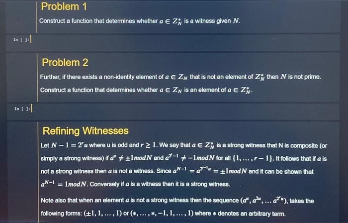 Solved Please complete this Miller-Rabin Primality Test in | Chegg.com