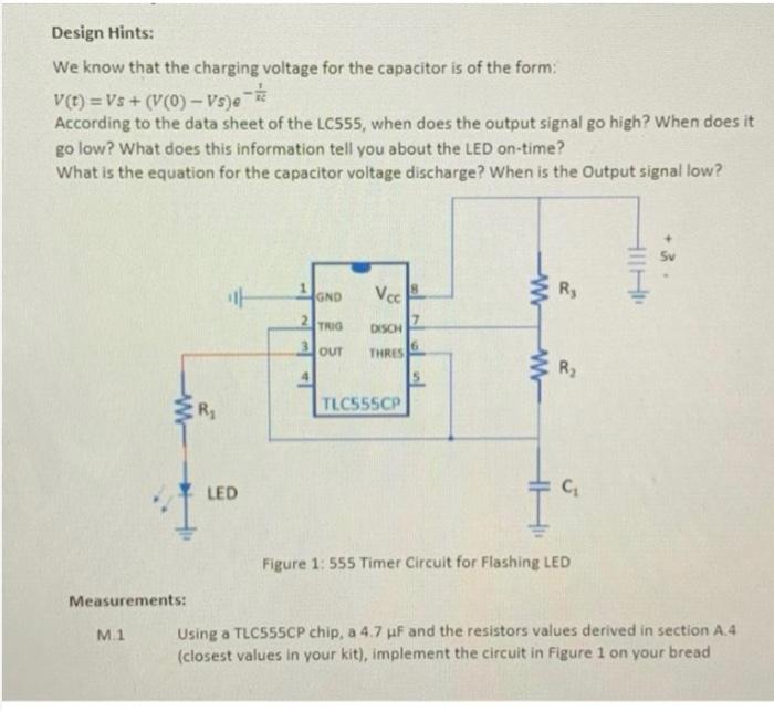 Solved Analysis: The TLC555 data sheets tell us that "the | Chegg.com