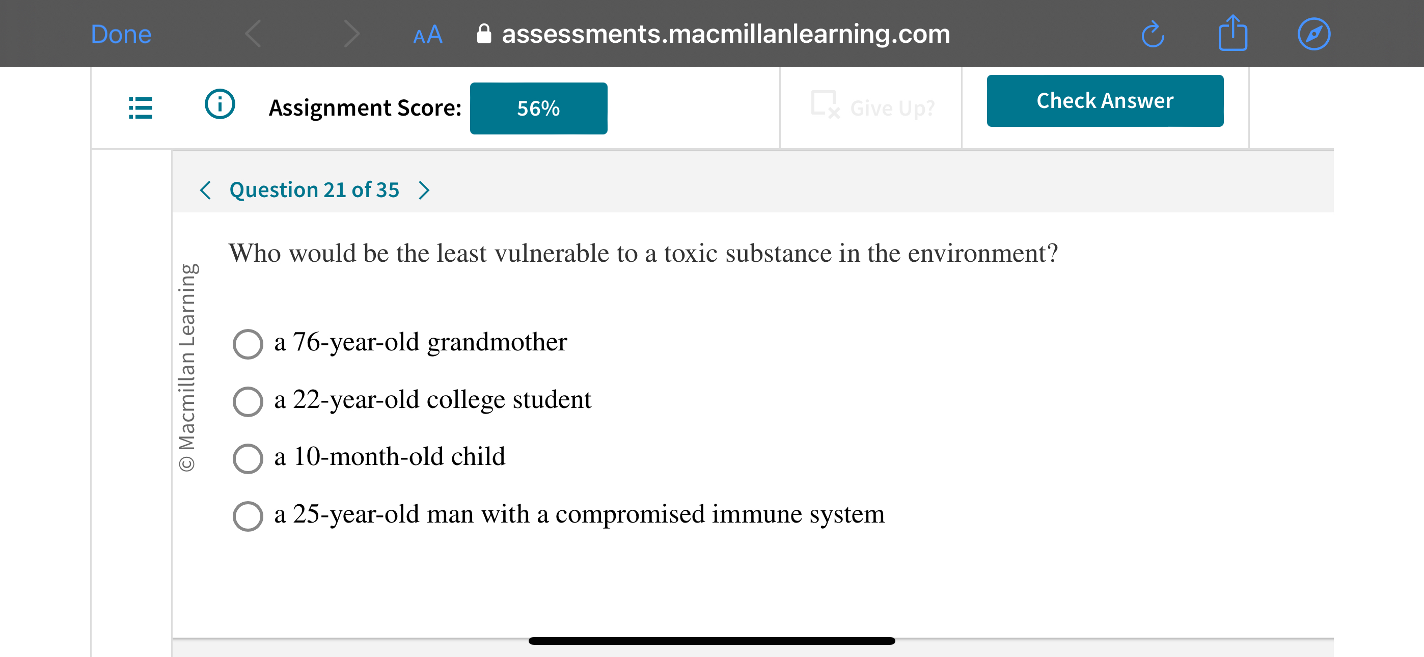 Solved DoneAA assessments.macmillanlearning.comAssignment | Chegg.com