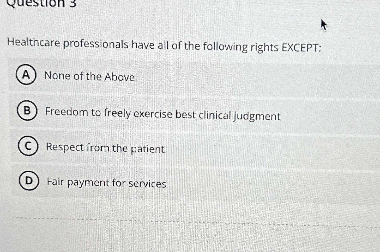 Solved Healthcare professionals have all of the following | Chegg.com