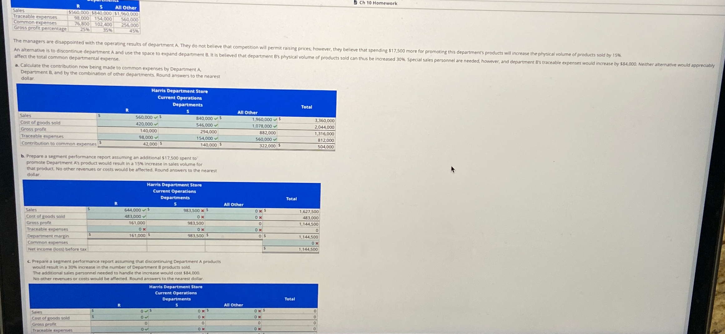 Solved Ch 10 ﻿Homework\table[[,R,S,All | Chegg.com