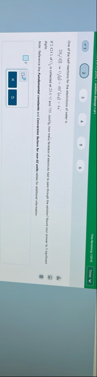 Solved ﻿ Tine Anvene tase5One of the hal-reactions for | Chegg.com