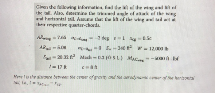 Solved Given the following information, find the lift of the | Chegg.com