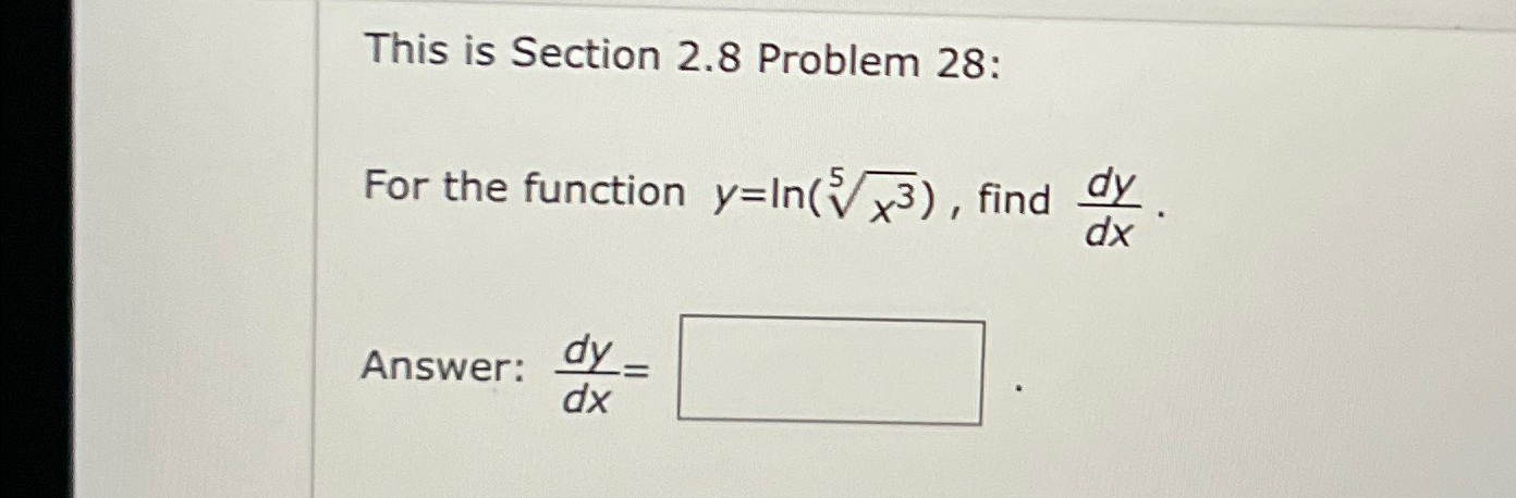 Solved This is Section 2.8 ﻿Problem 28: For the function | Chegg.com