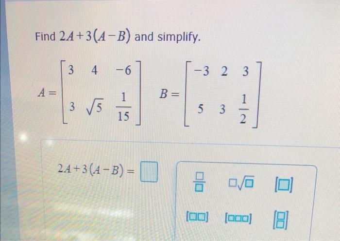 Solved (a) Give the order of the matrix. (b) Classify the | Chegg.com