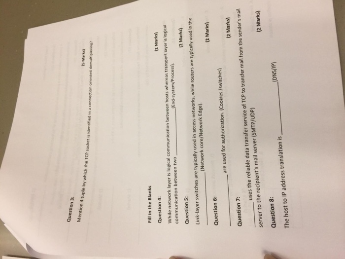 Solved Question 3: Mention 4 tuple by which the TCP socket | Chegg.com