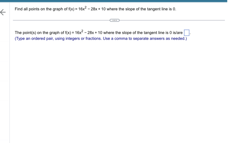Solved Find all points on the graph of f(x)=16x2-28x+10 | Chegg.com