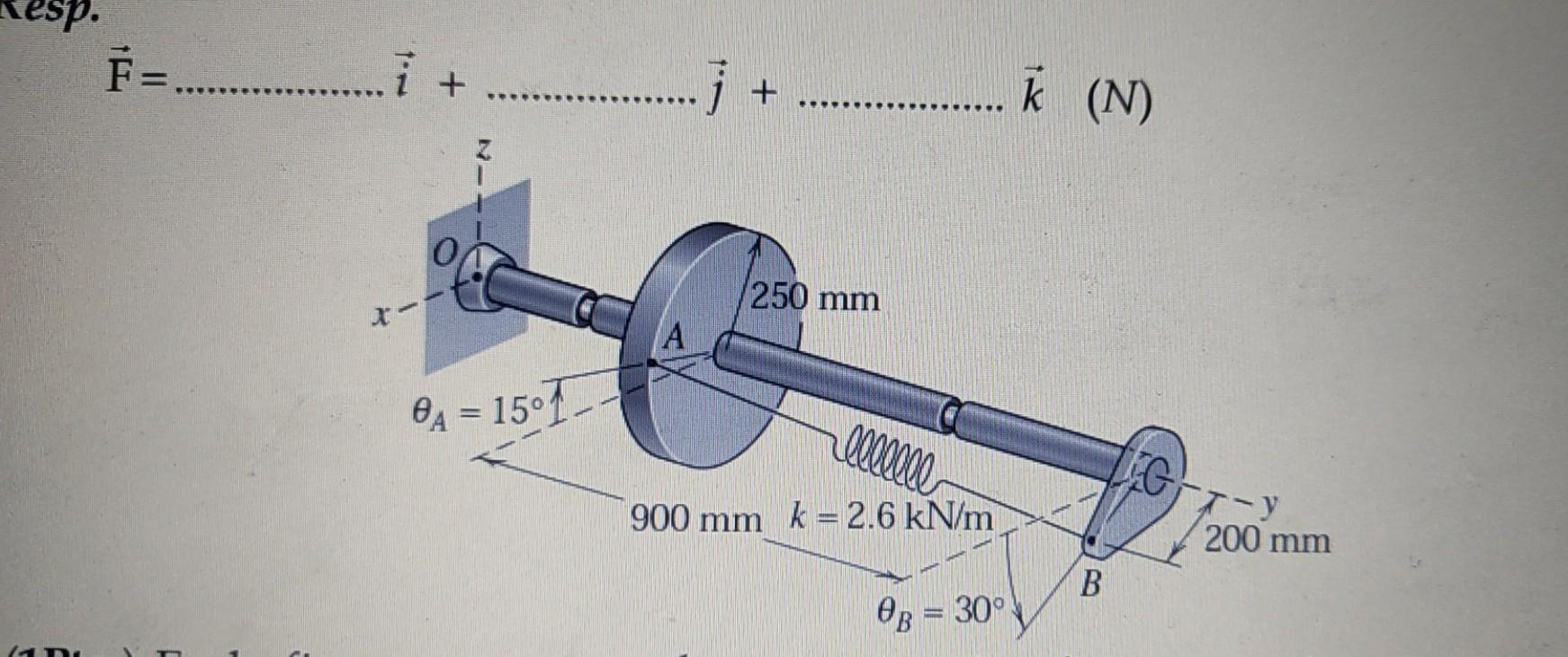 Solved In the assembly shown in the figure, the spring is | Chegg.com