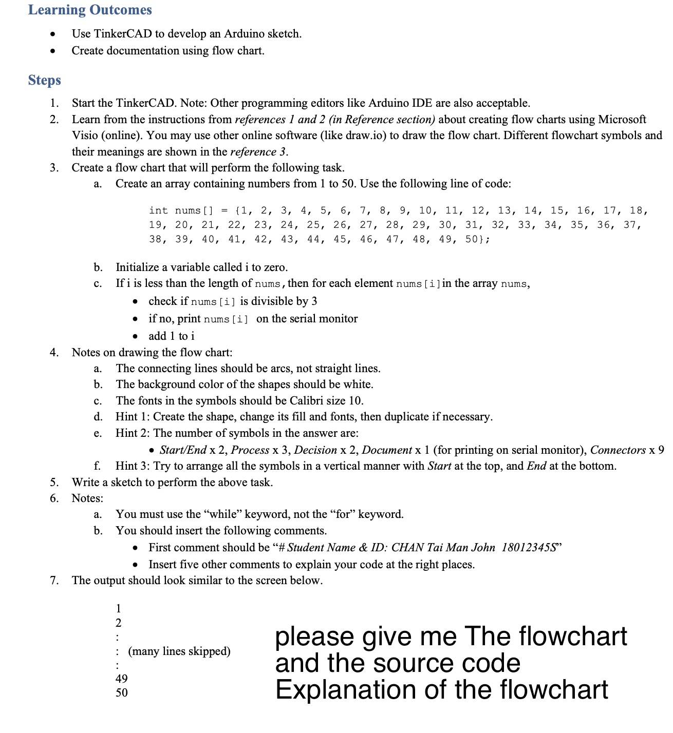 Solved Learning OutcomesUse TinkerCAD to develop an Arduino | Chegg.com