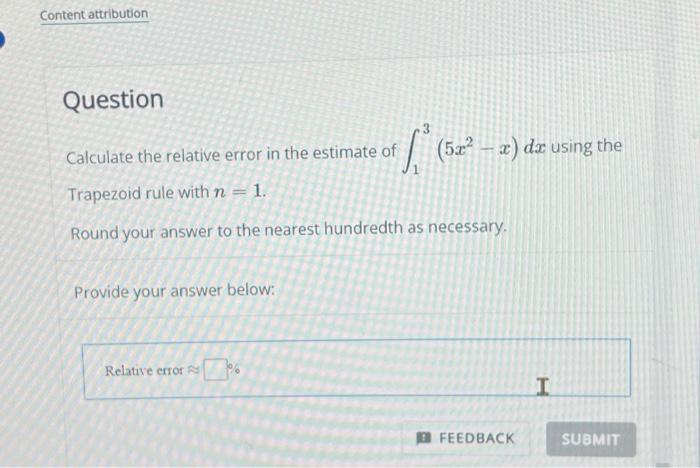 Solved Content attribution Question Calculate the relative | Chegg.com