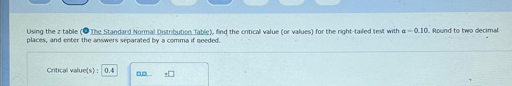 Solved Using the z ﻿table ( ﻿$ The Standard Normal | Chegg.com