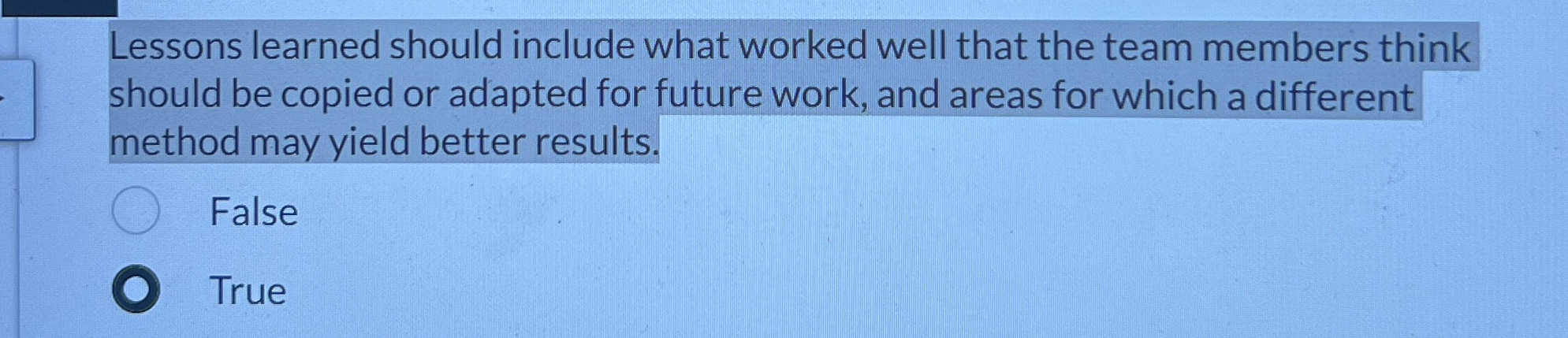 Solved Lessons learned should include what worked well that | Chegg.com