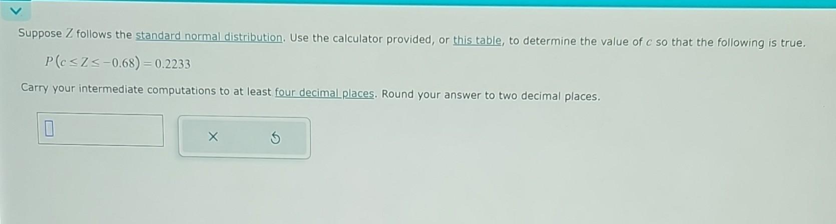 Solved Suppose Z follows the standard normal distribution. | Chegg.com