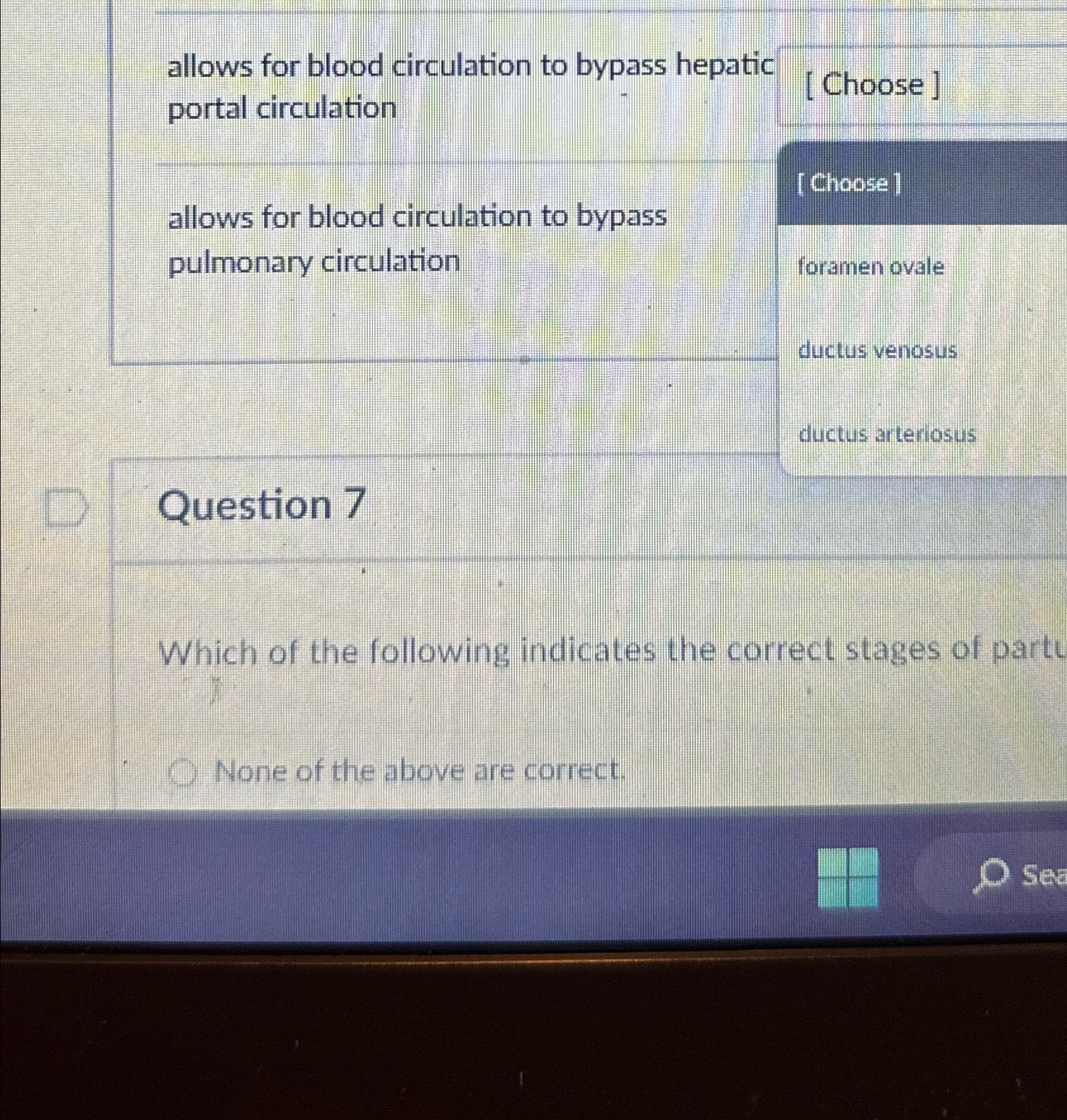 Solved allows for blood circulation to bypass hepatic portal | Chegg.com