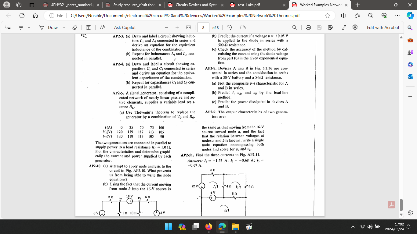 Solved AP2-3. (a) ﻿Draw and label a circuit showing | Chegg.com