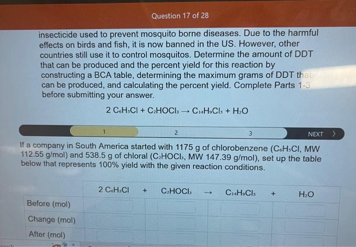 Solved insecticide used to prevent mosquito borne diseases. | Chegg.com