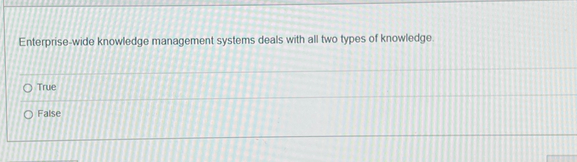 Solved Enterprise-wide knowledge management systems deals | Chegg.com