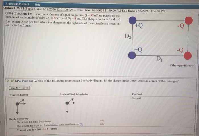 Solved Class Management | Help Online HW M1 Begin Date: | Chegg.com