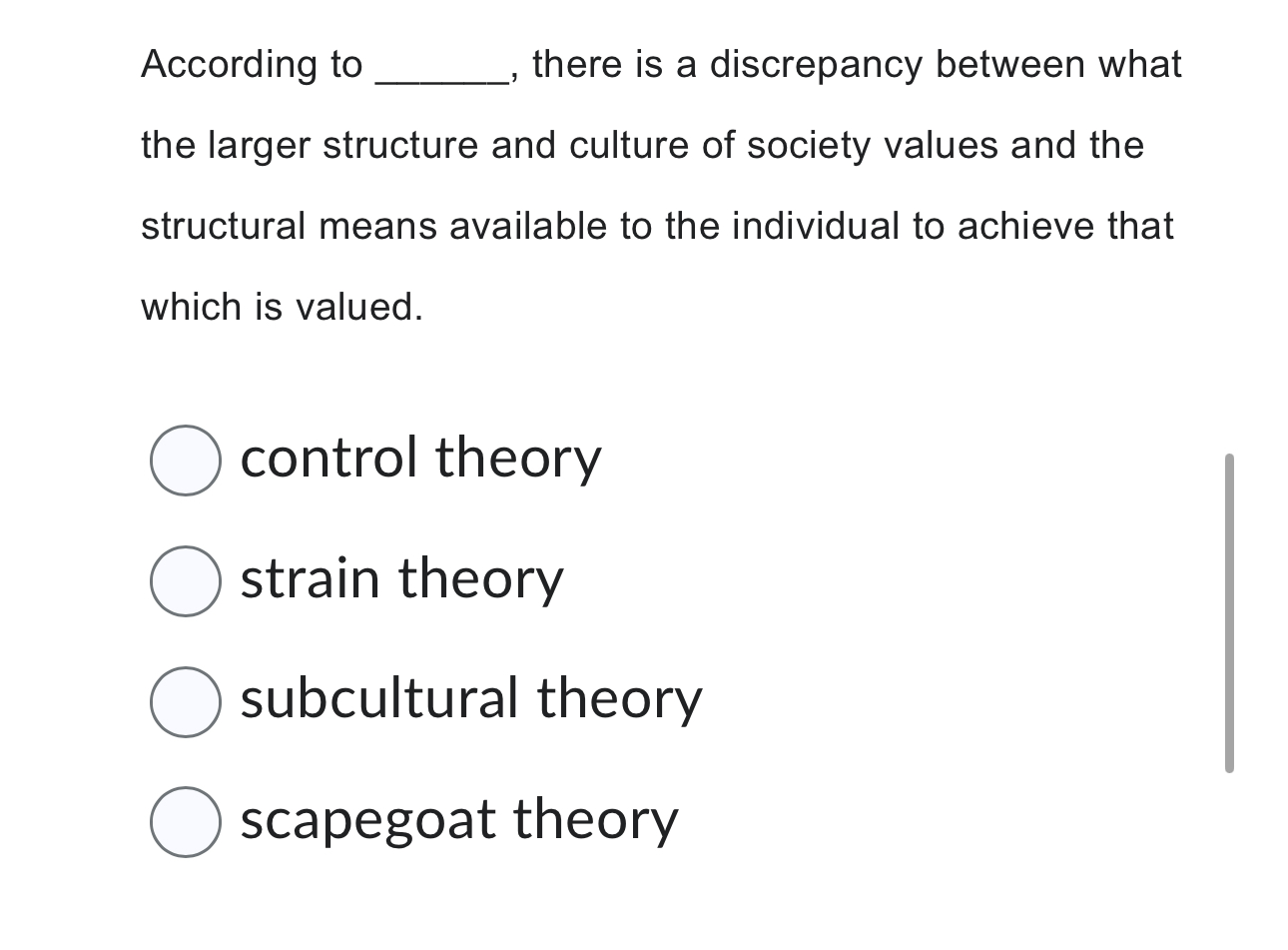 Solved According to there is a discrepancy between what the | Chegg.com