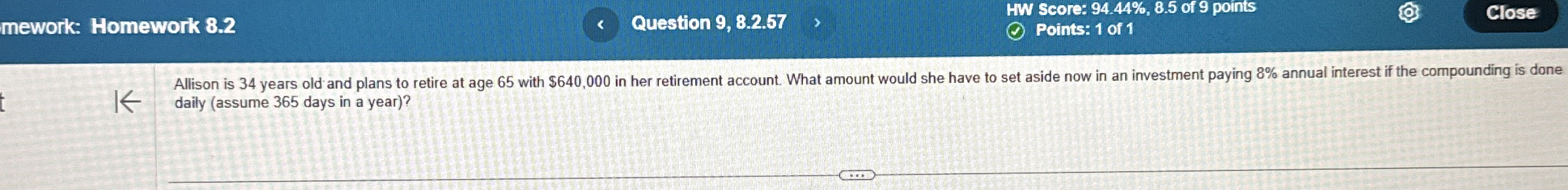 Solved How to solve Allison is 34 ﻿years old and plans to | Chegg.com