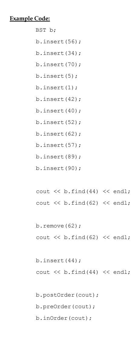Solved I need a c++ Binary Search Tree programmed with the | Chegg.com Solved I need a c++ Binary Search Tree programmed with the | Chegg.com