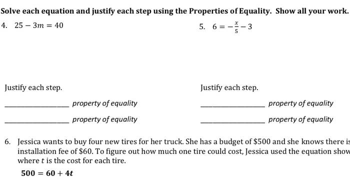 Solved Solve each equation and justify each step using the | Chegg.com